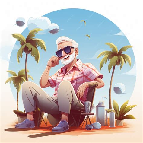 Premium Vector Retirement Cartoon Vector