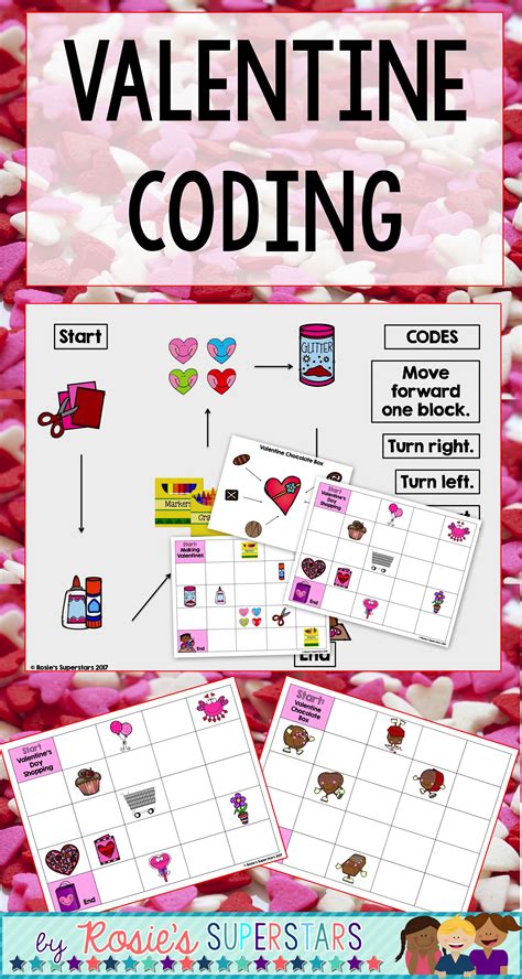 Valentine Unplugged Coding Activities Unplugged Coding Activities Coding Elementary Teaching