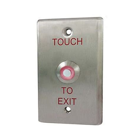 Exit Touch Switch Button Bicolor With Red Illuminator MDY Group