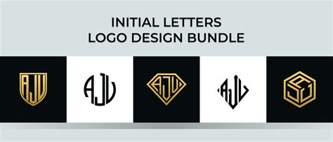 Initial Letters Ajv Logo Designs Bundle 4916892 Vector Art At Vecteezy