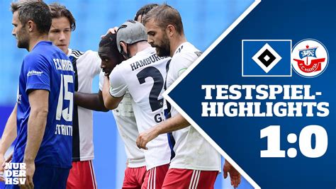 Die Highlights Aus Dem Testspiel Gegen Rostock Hsvtv