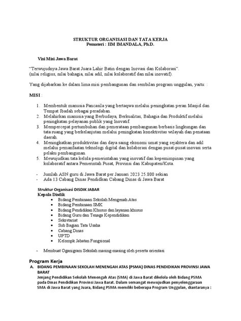 Resume Struktur Organisasi Dan Tata Kerja Iim Mandala Pdf