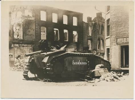 Foto Frankreich Panzer Tank Abgeschossen Wehrmacht 2 Wk M462 Eur 15