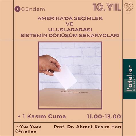 Tek Oturum Prof Dr Ahmet Kasım Han Ile Amerikada Seçimler Ve Gündem