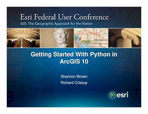 PDF Getting Started With Python In Arcgis Feduc DOKUMEN TIPS