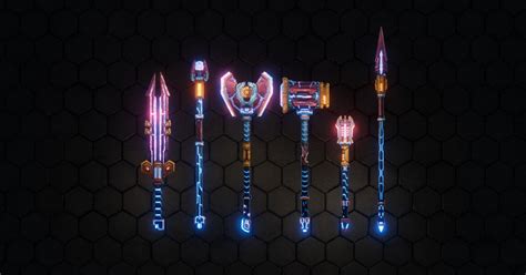 Sci Fi Weapons Pack 1 With Effects 3d Weapons Unity Asset Store