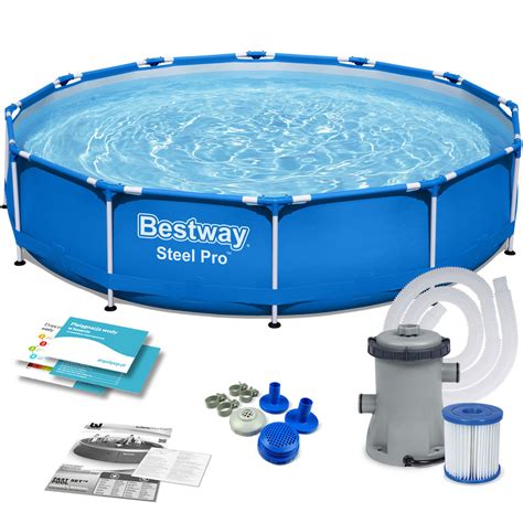 Basen ogrodowy stelażowy Bestway zestaw 9w1 366x76 cm Bestway