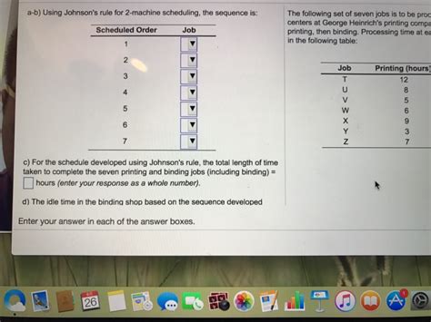 solved 16 e sequence is the following set of seven jobs is