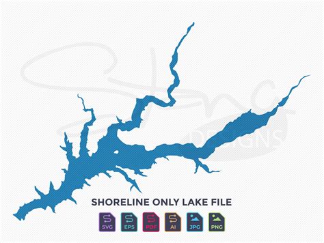 Lake Panorama Il Shoreline Only Map Single Layer Svg Pdf Ai Eps Png 