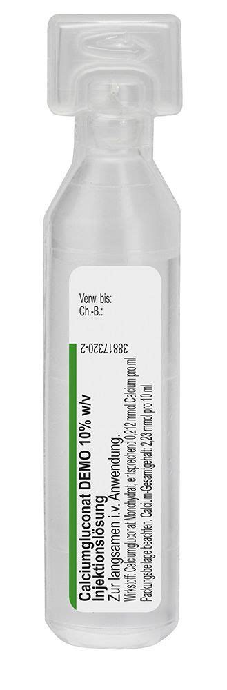 Calciumgluconat DEMO w v Injektionslösung