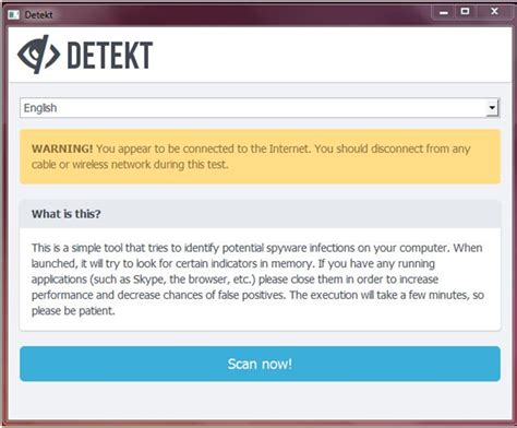 DETEKT THE ANTI GOVERNMENT SPYWARE REMOVAL TOOL