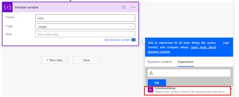 ticks function power automate cloud flows kaizen personal computer work