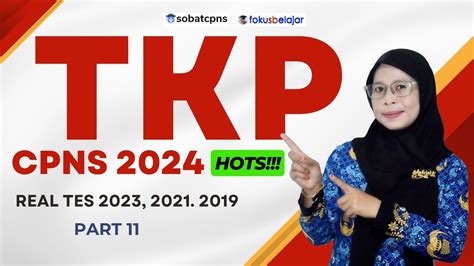 Part 11 Terupdate Penalaran Tkp Skd Cpns Dan Kedinasan 2024 Pasti