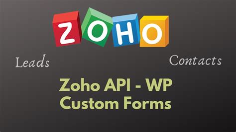 zoho crm leads and contacts rest api wordpress integration support