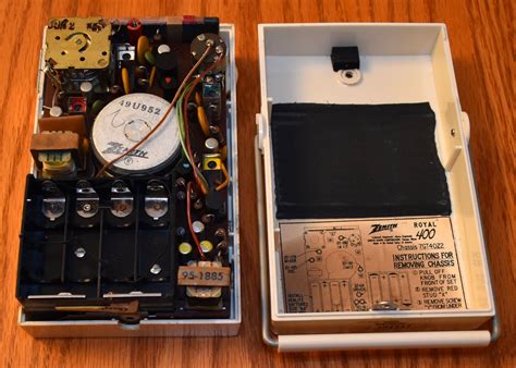 Vintage Zenith Royal 400 Transistor Radio Chassis View Chassis 7gt40z2