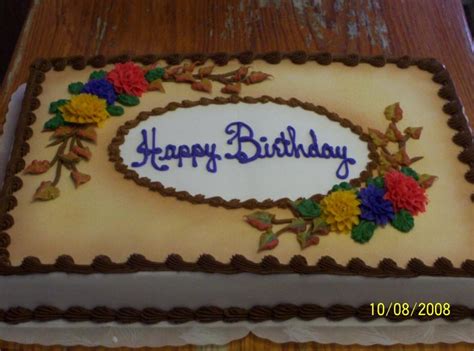 11 Fall Adult Birthday Sheet Cakes Photo Birthday Cake With Fall
