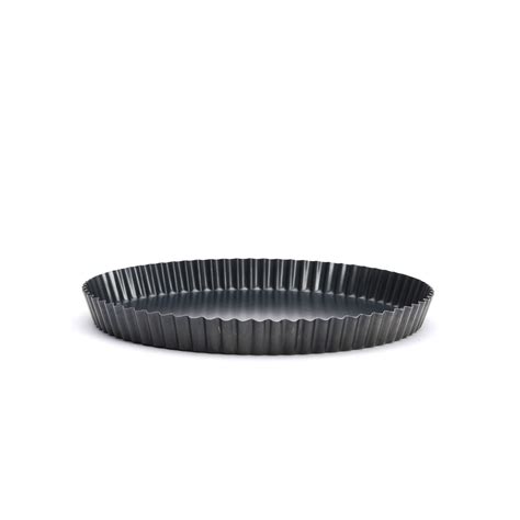 Moule à tarte rond à fond amovible acier acier doux Moules amovibles ø 30cm De Buyer