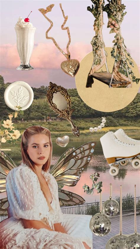 White Dress Ldr Moodboard Aesthetic Vintage Lanadelrey In 2022