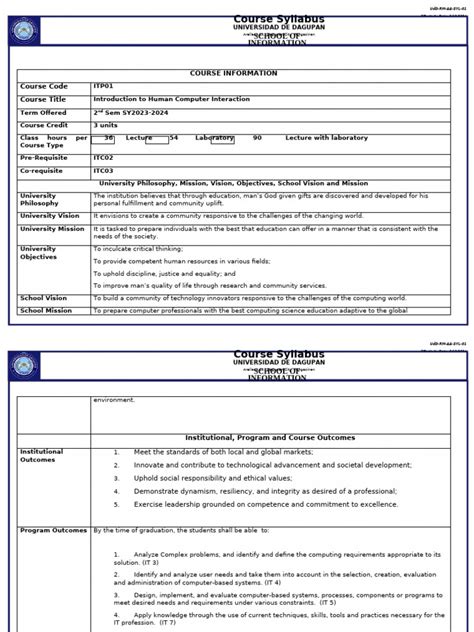 Hci Syllabus Eoms Pdf Humancomputer Interaction Information Hci Syllabus Eoms Pdf Humancomputer Interaction Information