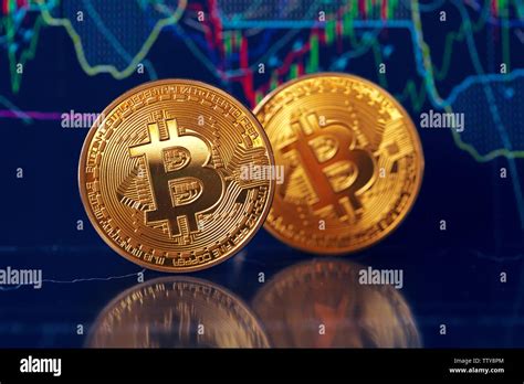 Bitcoin And Chart Stock Photo Alamy