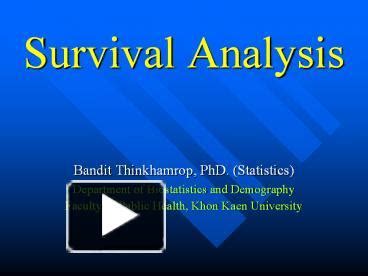 Survival Analysis Presentation Free To Download