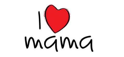 I Love U Clipart Png Images I Love Mama Mothers Day Heart With