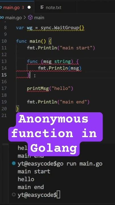Anonymous Functions In Golang Golangtutorial Malayalamcoding Codingmalayalam Codingtips