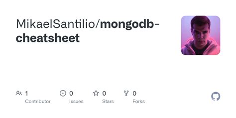 github mikaelsantilio mongodb cheatsheet