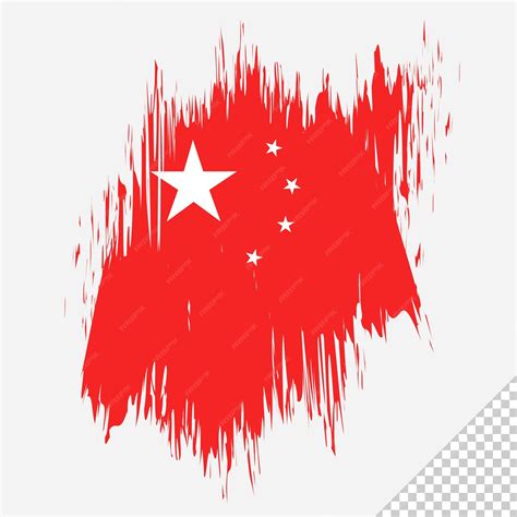 브러시 깃발 중국 투명한 배경 중국 브러시 수채화 깃발 디자인 템플릿 프리미엄 Psd 파일