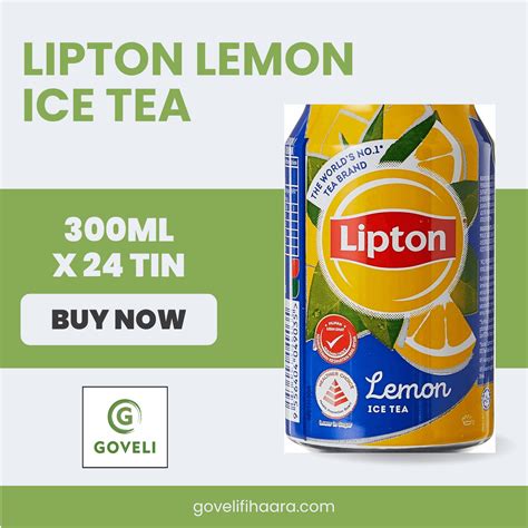 Lipton Lemon Ice Tea 300ml X 24 Tin Goveli Fihaara
