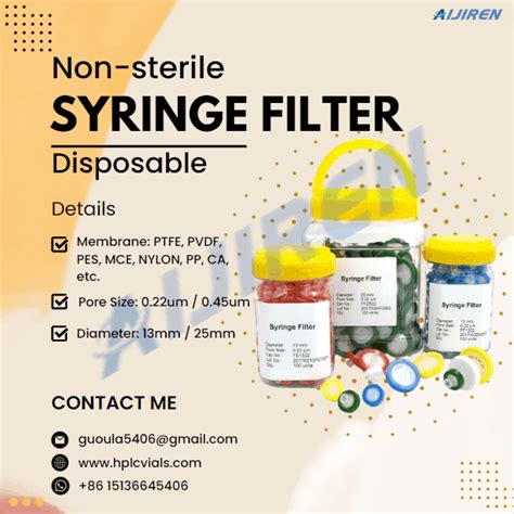 Why Should You Use Syringe Filters For Environmental Sample Analysis Aijiren Hplc Vials