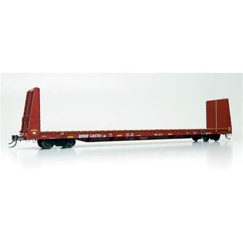 Rapido HO Marine Industries Bulkhead Flatcar BNSF Minerial Brown Scheme