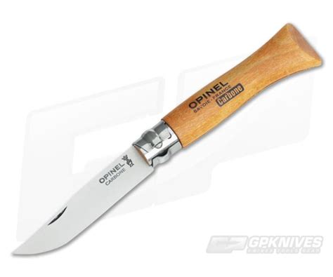 Opinel No 6 Carbon Steel Folding Knife Beech Wood Handle