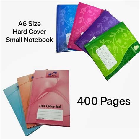 [1 Pcs] Quality Hard Cover Notebook Short Single Line Buku Log Kulit