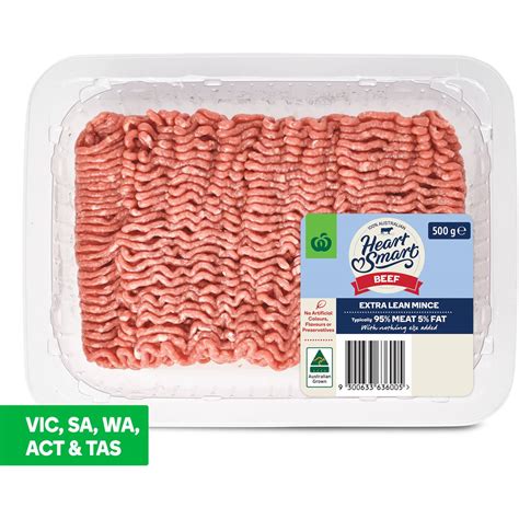 Heart Smart Extra Lean Beef Mince 500g Woolworths