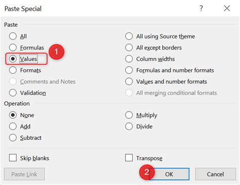 How To Save The Data Or Workbook Without Formulas In Excel