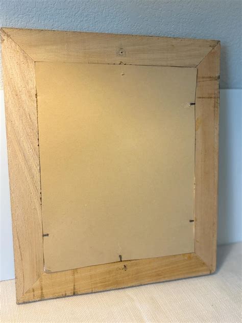 Vintage Framed Needlepointembroidery Art Work Of A Blonde Girl