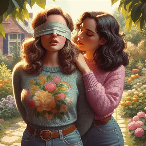 Blindfolded Woman Surprised In Garden By Andrevm99 On Deviantart