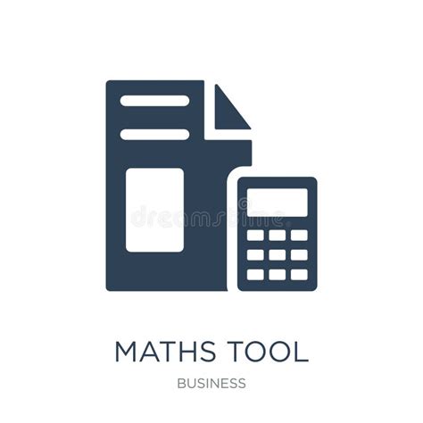 Maths Tool Icon In Trendy Design Style Maths Tool Icon Isolated On