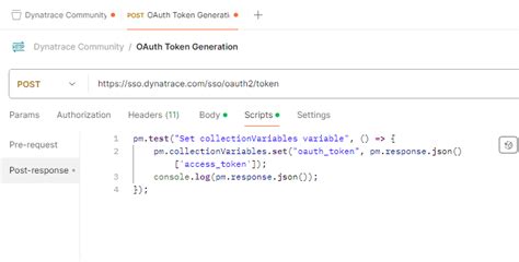 Oauth 20 Automate Token Generation In Postman Dynatrace Community