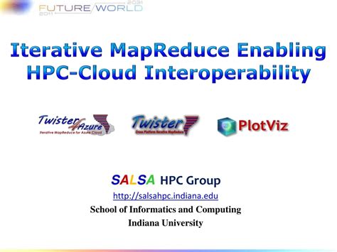 Ppt Iterative Mapreduce E Nabling Hpc Cloud Interoperability