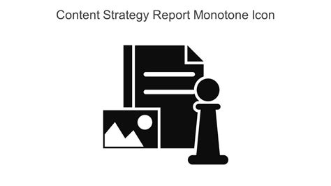 Content Strategy Report Monotone Icon In Powerpoint Pptx Png And