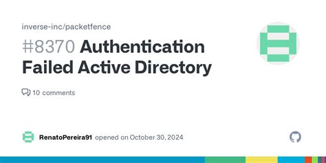 Authentication Failed Active Directory · Issue 8370 · Inverse Inc
