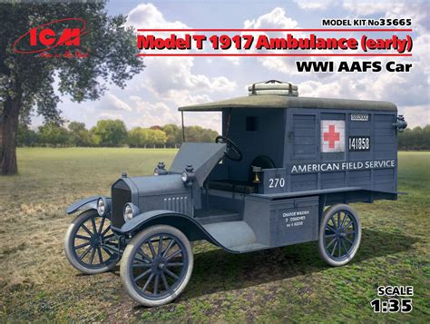 1 35 Военна линейка Модел T Aafs Car 1917 ранна