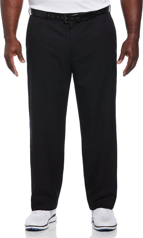 Pga Tour Mens Flat Front Golf Pant With Expandable Waistband Waist