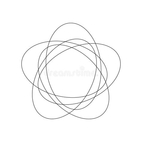 Intersection Of Two Sets And Venn Diagrams In Set Theory Stock Vector