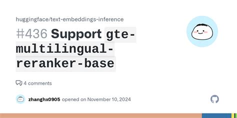 Support `gte Multilingual Reranker Base` · Issue 436 · Huggingfacetext Embeddings Inference