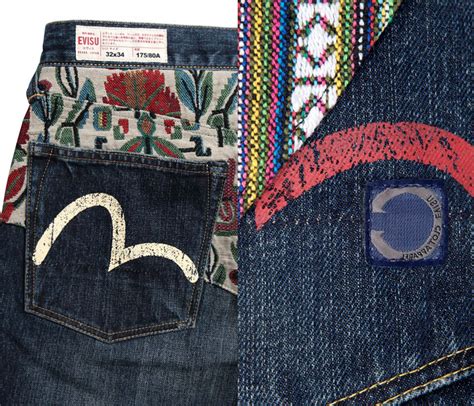EVISU X CLOT Collab Mens Tribal Mayan Selvedge Denim Jeans Fashion