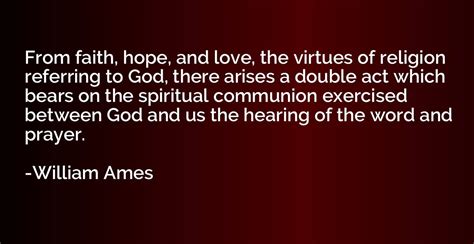 From Faith Hope And Love The Virtues Of Religion Referring To God