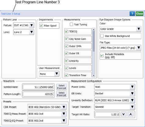 Test Program Setup